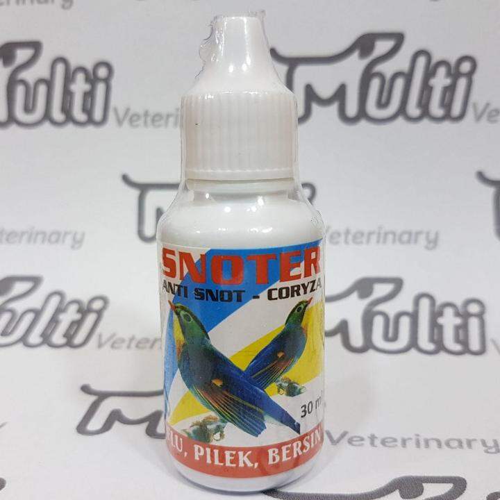 SNOTER 30 Ml - Obat Anti Snot Coryza Flu Pilek Bersin Pada Burung ...