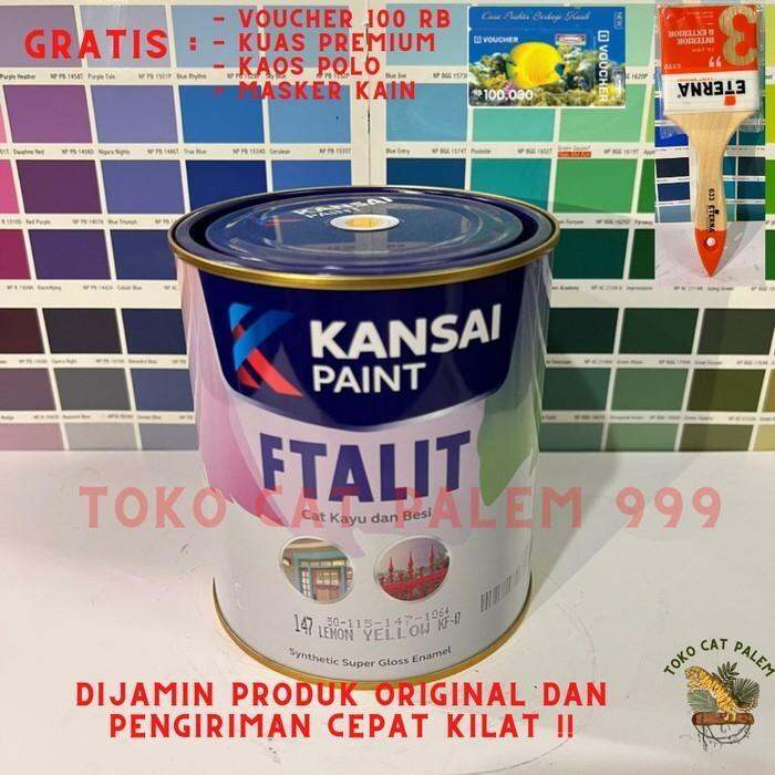 CAT FTALIT 1 KG CAT MINYAK / CAT KAYU BESI WARNA HITAM DOFF KODE 544 - A2Z HOME | Lazada Indonesia