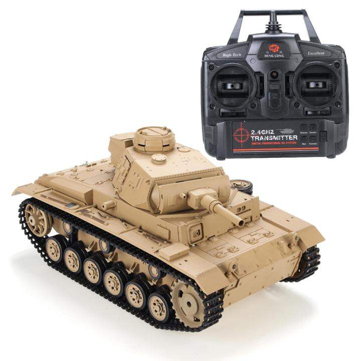 Heng Long 1/16 2.4G 3849-1 Tauch Panzer III Ausf.H RC Remote Control ...