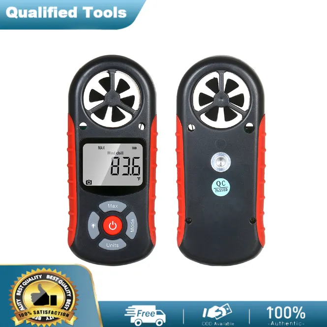 8 in 1 Handheld Digital Anemometer Wind Speed/Wind Chill/Temperature ...