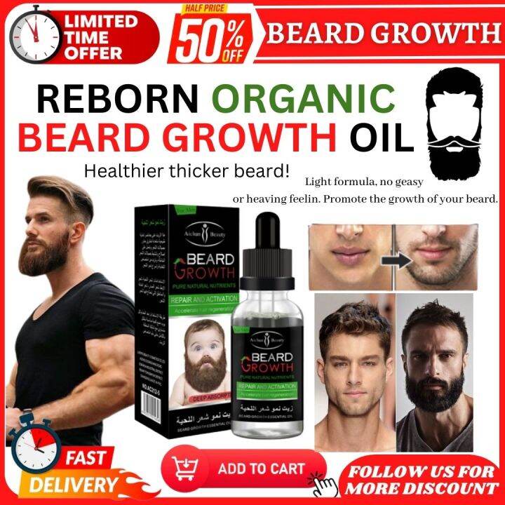 Original And Effective Beard Growth Essential Oil 30ml Repair Hair
