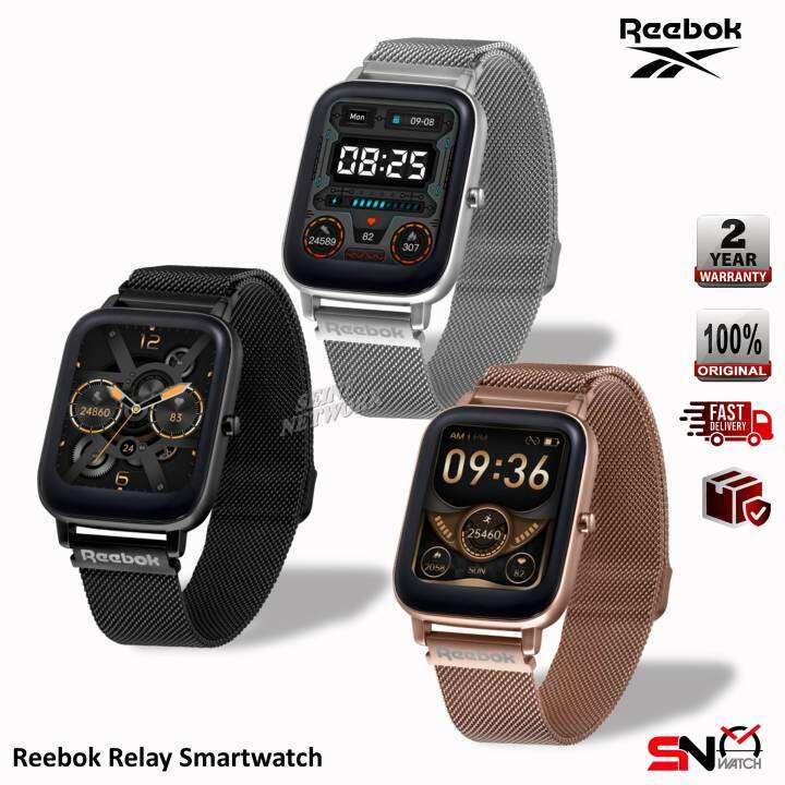 Reebok Smartwatch Relay 1.0/2.0 Unisex Touch Screen Heart Rate ...