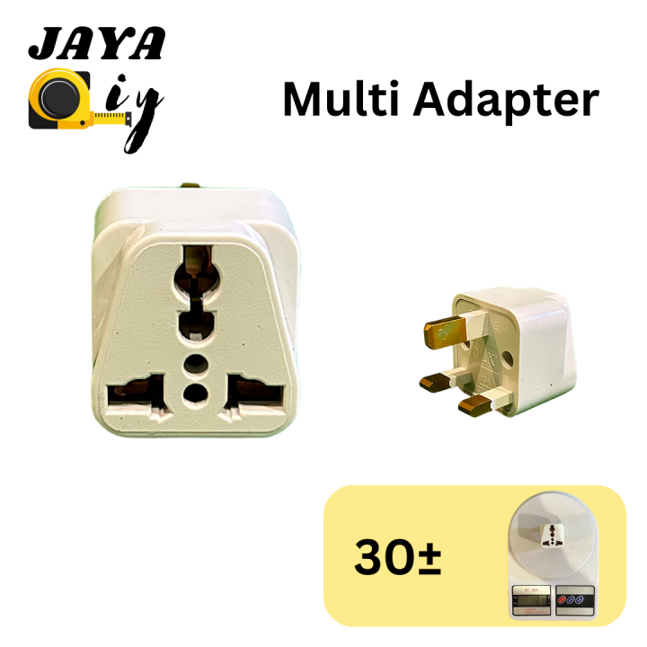 3 Pin Plug Top Multi Adaptor Universal Travel Adaptor | Lazada