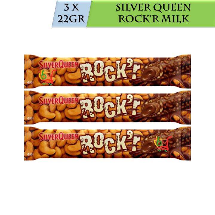 3PCS Silver Queen Rock'R Dark Biskuit Wafer Roll Salut Cokelat Susu ...