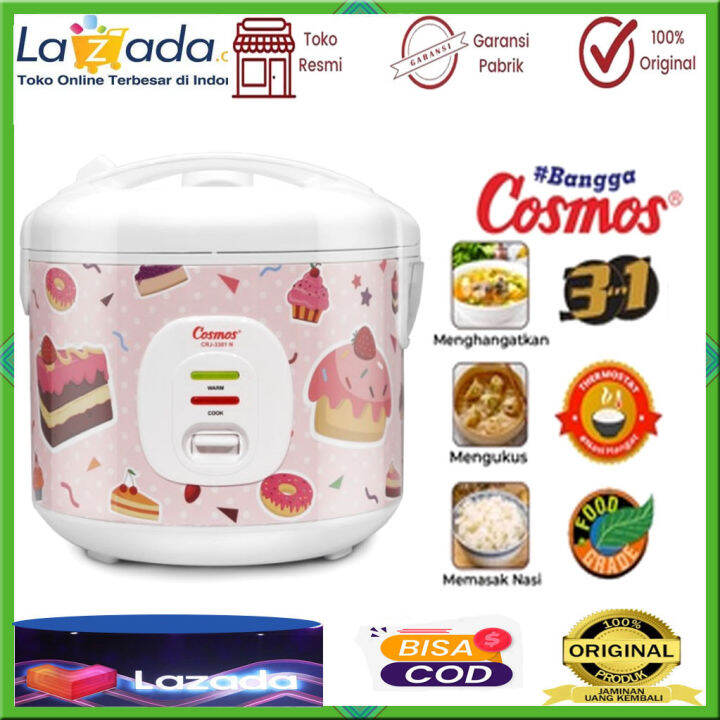 MAGIC COM RICE COOKER COSMOS CRJ 3301/ CRJ-3301 / CRJ3301 RICE COOKER ...