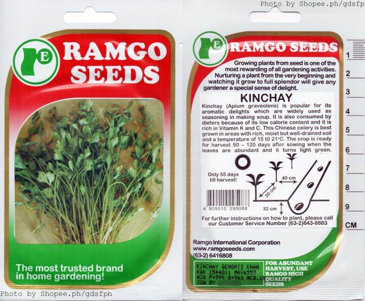 Ramgo Seeds RPO KINCHAY 2 grams Original Packaging | Lazada PH