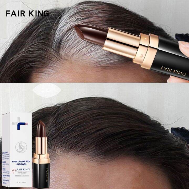 HAIR COLOR ﺴFair King One-Time Hair Dye Instant Black Root Coverage ...
