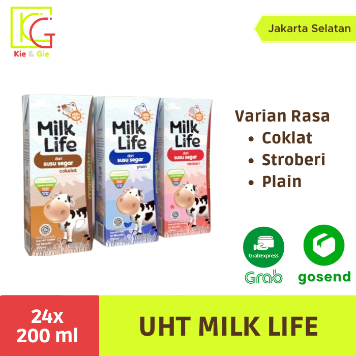 Milk Life UHT 200ml isi 24 pcs | Lazada Indonesia