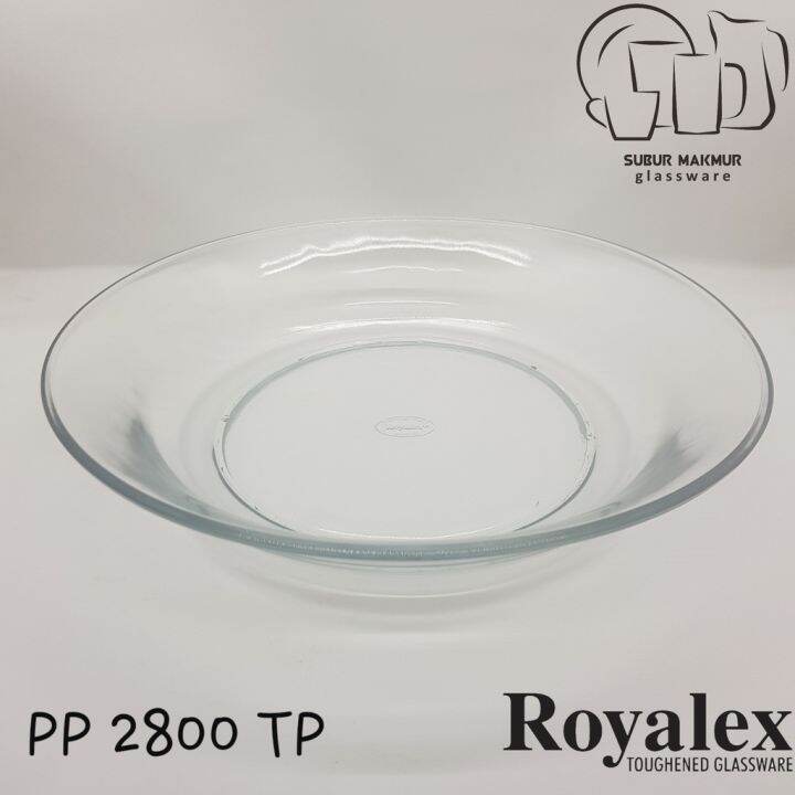 [1 Pcs] Piring Buah 28cm Royalex Tempered (PP 2800 TP). Piring Saji ...