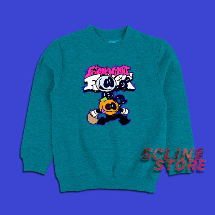 Jaket Sweater Crewneck Anak Friday Night Funkin FNF Skid and Pump ...