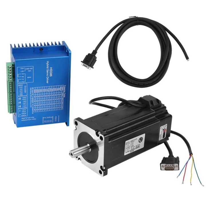 HSS86 Hybrid Servo Driver + NEMA34 Closed-Loop High Speed Stepper Servo Motor 12N.M 0~3000RPM ...