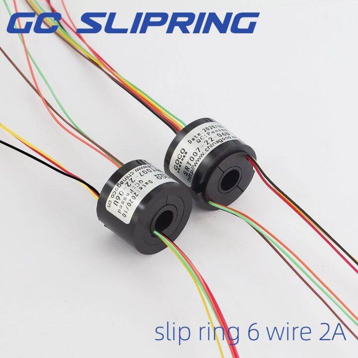 Slipring Slipring Conductive Slip Ring Through Hole 6-Way / 2A Hole 7Mm ...