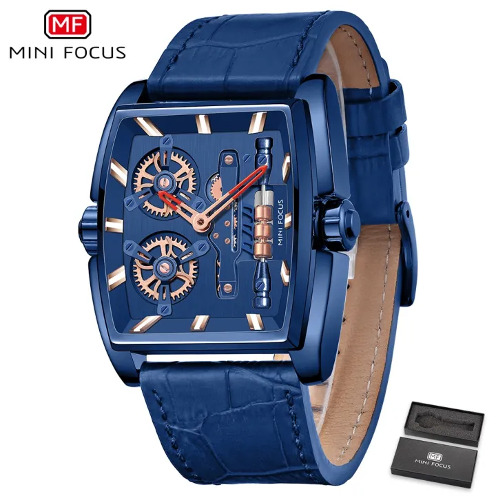 MINIFOCUS MF0322G.03ยอดนิยมนาฬิกาแบรนด์หรูสำหรับผู้ชายแฟชั่นกีฬาผู้ชายควอตซ์นาฬิกาแนวโน้มนาฬิกา ...