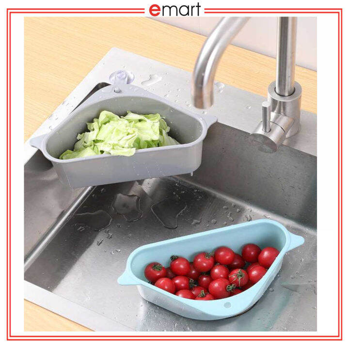 Sink Drainer Kitchen Sink Rack Drain Rack Triangle Multi-function Drain ...