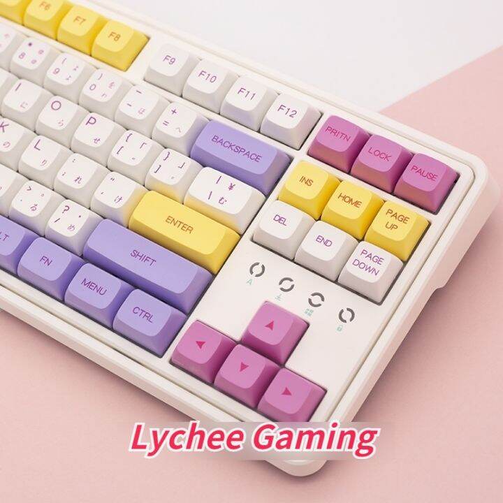 Ice cream colorful cute keycap xda profile rk68/84/100keys 60% 65% 85% ...