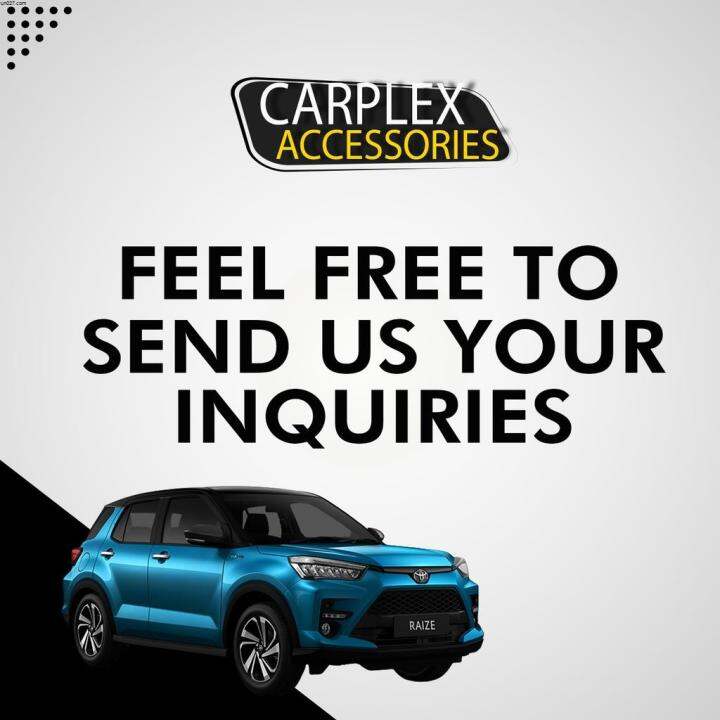 Car air intake spoiler lumbar support ♦Carplex Toyota Raize 2022 5D Deep Dish and Trunk Tray Car ...