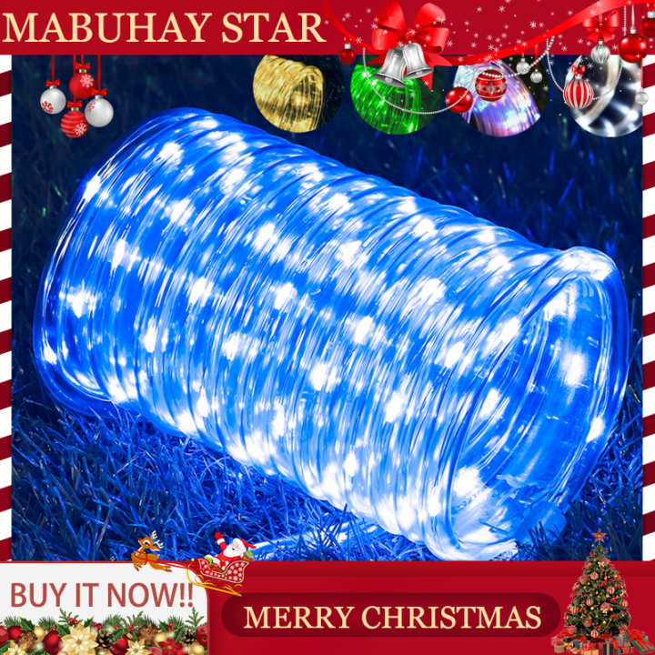 MABUHAY STAR Christmas Light 8Modes 10M 200L LED Copper Wire Rope Light ...