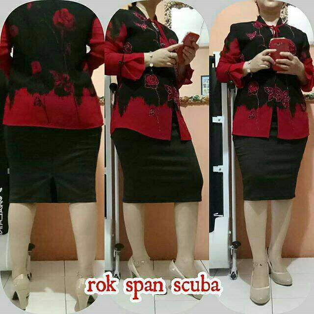 ROK SPAN PENDEK JUMBO ROK SPAN PENDEK SUPER JUMBO ROK KERJA PENDEK ...