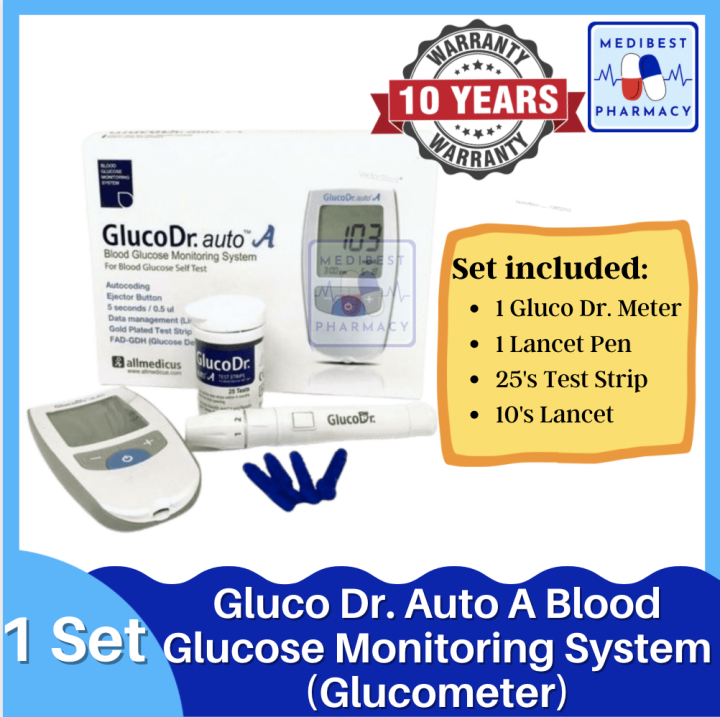 Gluco Dr. Auto A Blood Glucose Monitoring System (Glucometer) -1 Set ...