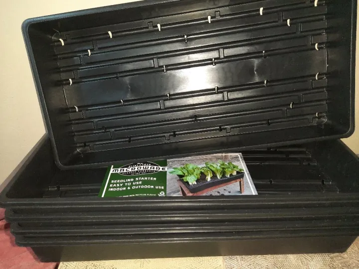 5PCS of BIG rectangular plant tray (24x12x3 inches) Seedling Tray ...