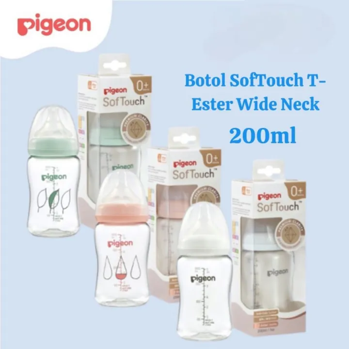 Pigeon Botol Susu Wide Neck Soft Touch T-Ester 200ml | Lazada Indonesia