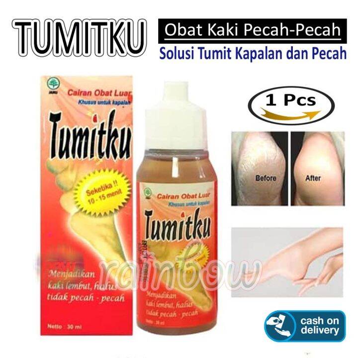 1 PCS rainbow TUMITKU Obat Kaki Pecah - Pecah BPOM 30 ML Solusi Tumit ...
