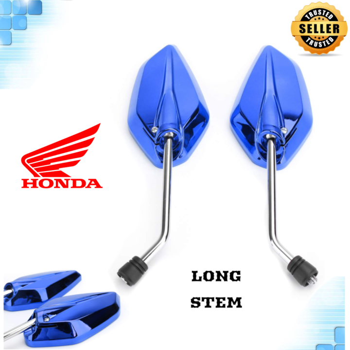 HONDA Atlas -Motorcycle Side Mirror | Silver Stem | ALLOY Dahon Type ...