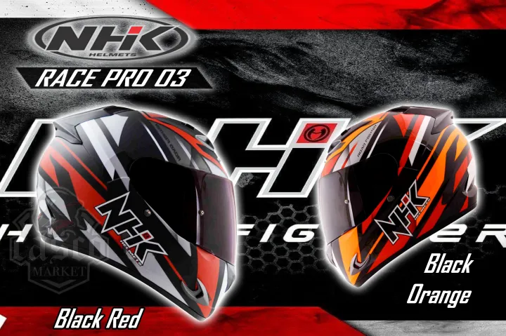 NHK RACE PRO RACE 03 Full Face Single Visor Helmet | Lazada PH