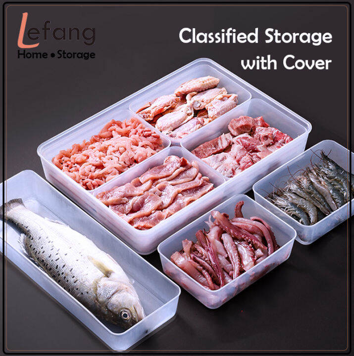 Lefang Food Storage Containers Stackable Refrigerator Organizer Bins ...