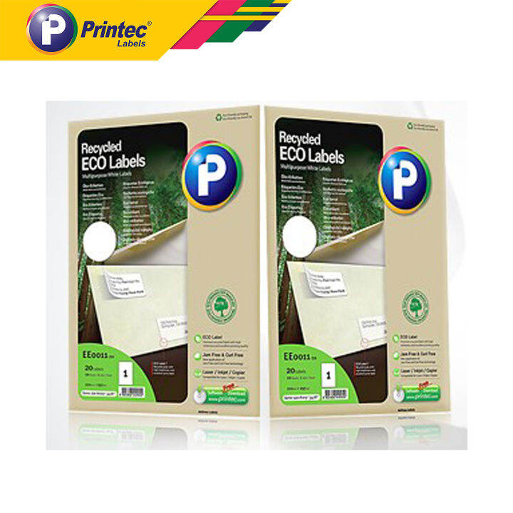 Printec Eco Labels, 20's | Lazada PH