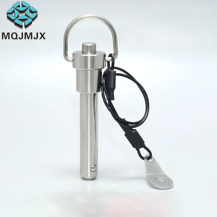 Dia 10mm Self-locking Button Pins Ball Lock Pins with Cable Quick ...