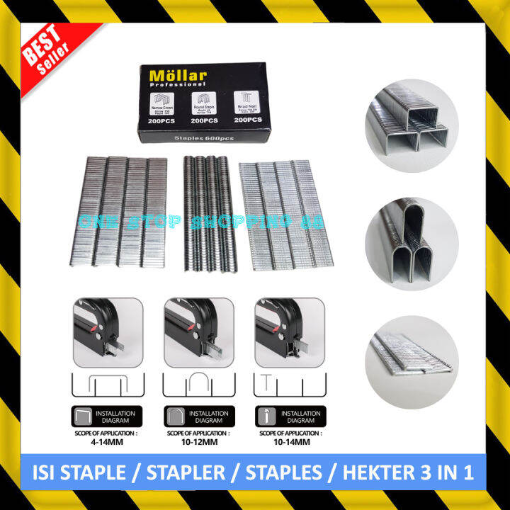ISI ULANG REFILL ALAT STAPLE STEPLE STAPLES STEPLES SETEPLES STAPLER ...
