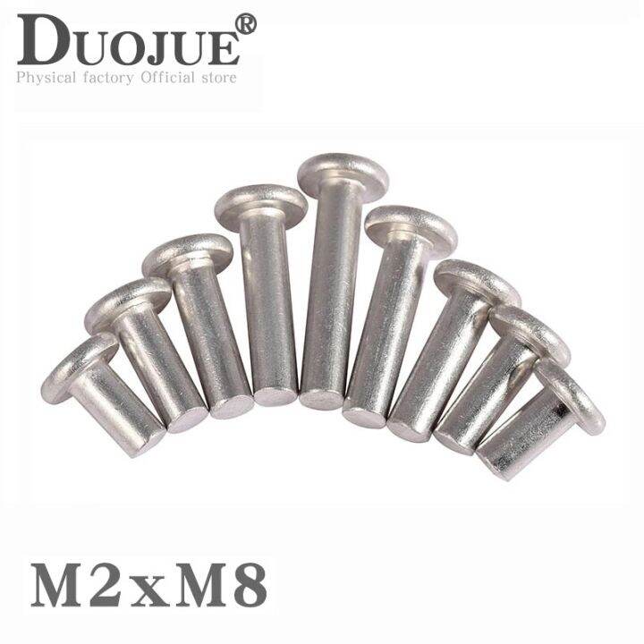 GB109 M2 M3 M4 M5 M6 M8 Aluminium Solid Rivets AL Knock Flat Head Rivet ...