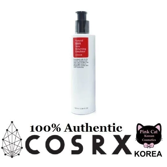 Korean Cosmetics COSRX Natural BHA Skin Returning Emulsion 100ml ...