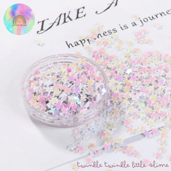 Star Sequins Slime Toppings Slime Decorations | Sprinkles Glitters ...