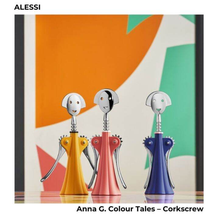 ALESSI Anna G. Colour Tales Corkscrew - ที่เปิดไวน์ ALESSI รุ่น Anna G ...