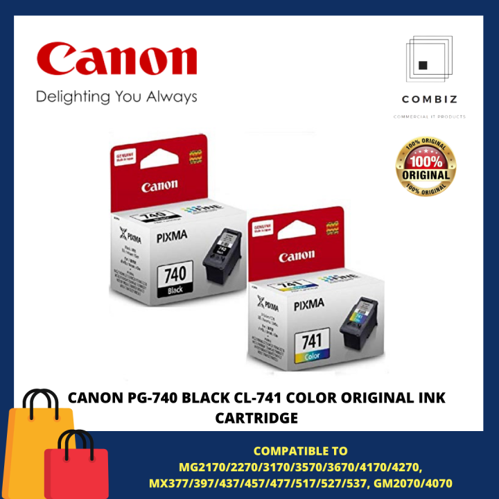 CANON PG-740 BLACK PG740 CL-741 COLOR CL741 ORIGINAL INK CARTRIDGE | Lazada
