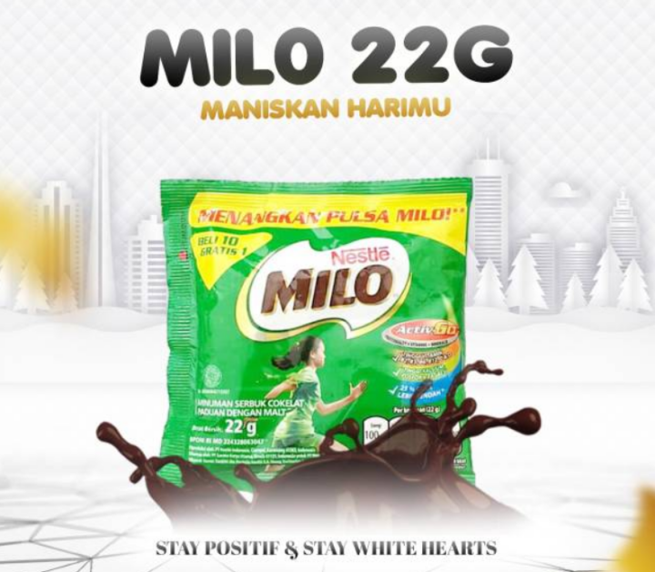 MILO Sachet 22gr (Per Sachet) / Susu MILO ACTIV GO (Tersedia Harga ...