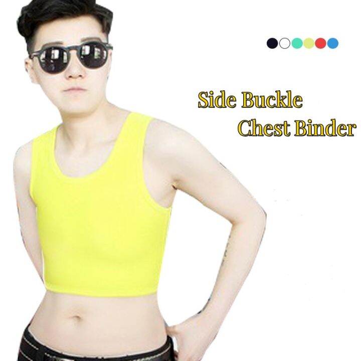 Janest Side Buckle Chest Binder Breathable Breast Binder Trans Binder