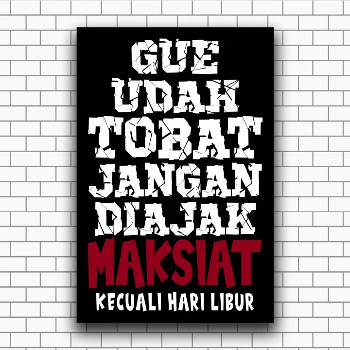 POSTER KAYU KATA KATA | Lazada Indonesia