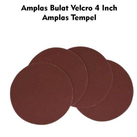 Amplas bulat velcro Hampelas bulat 4 inch isi 10pcs | Lazada Indonesia