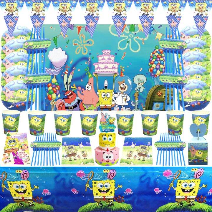 【koko party supplies】 Sponge Cartoon Bob Theme Birthday Decoration ...
