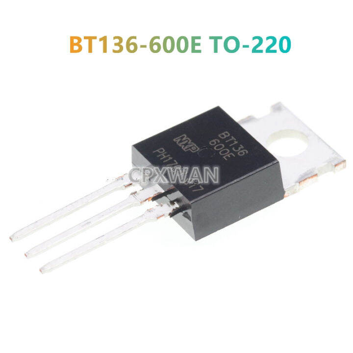 10pcs BT136-600E TO-220 BT136 600E Triac BT136600E TO220 4A/600V ...