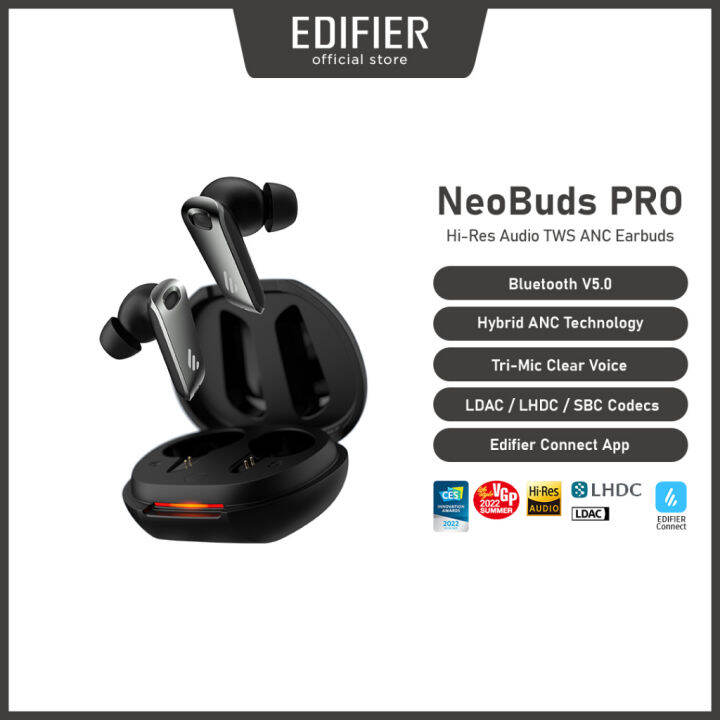 Edifier NeoBuds Pro - TWS True Wireless Bluetooth Earbud with Hi-Res Audio Active Noise ...