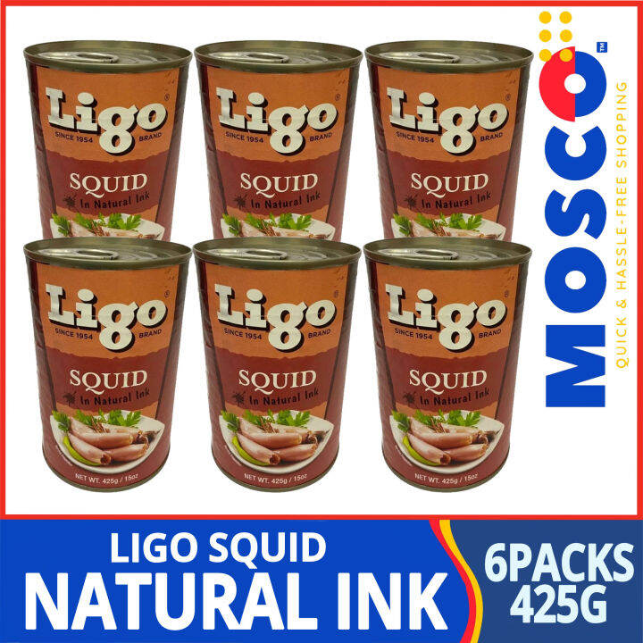 Ligo Squid In Natural Ink 425g x Pack of 6 | Lazada PH