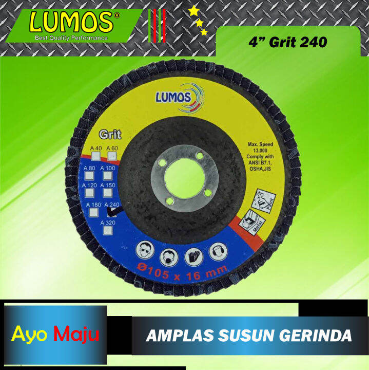 Flap Disc 4" Grit 240 / Amplas Susun Gerinda | Lazada Indonesia