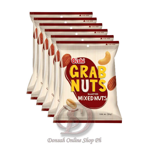 Oishi Grab Nuts Roasted 30g 6packs | Lazada PH