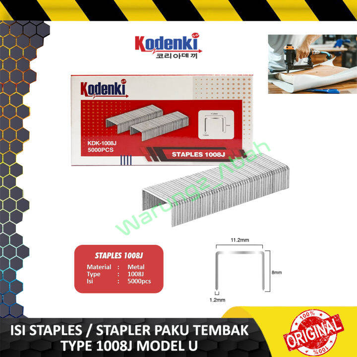 ISI ULANG REFIL REFILL AIR SETEPLES STEPLES STAPLER STAPLES STAPLE PAKU ...