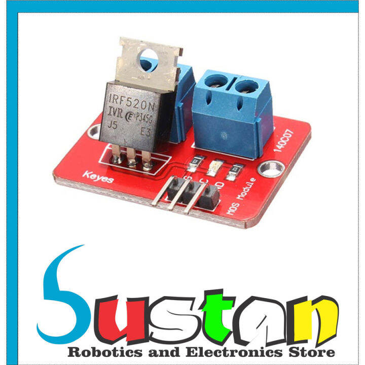 IRF520 MOS FET MOSFET Driver Motor Module IRF 520 24V 5A for Arduino ...