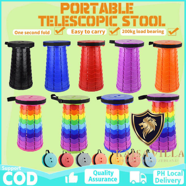 Kaisa MALL Retractable Folding Stool Portable Telescopic Stool Outdoor ...